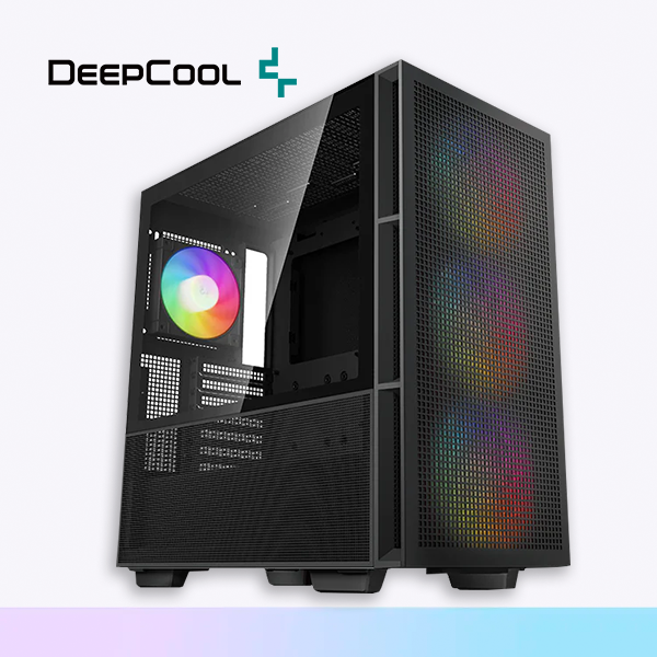 CASE CH560 BK BLACK DEEPCOOL ( ATX-M-ATX ) FAN X4RGB - Rayotec